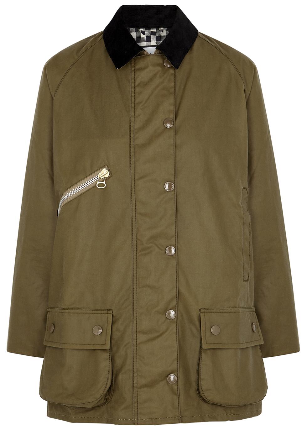 Billie green quilted shell jacket by BARBOUR BY ALEXA CHUNG | jellibeans