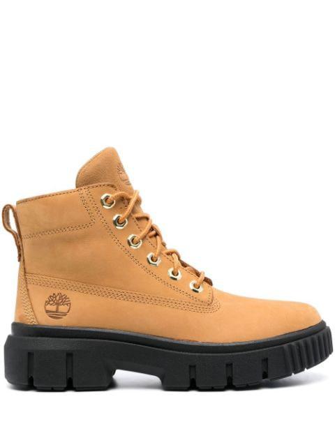 chunky-sole lace-up boots by TIMBERLAND | jellibeans